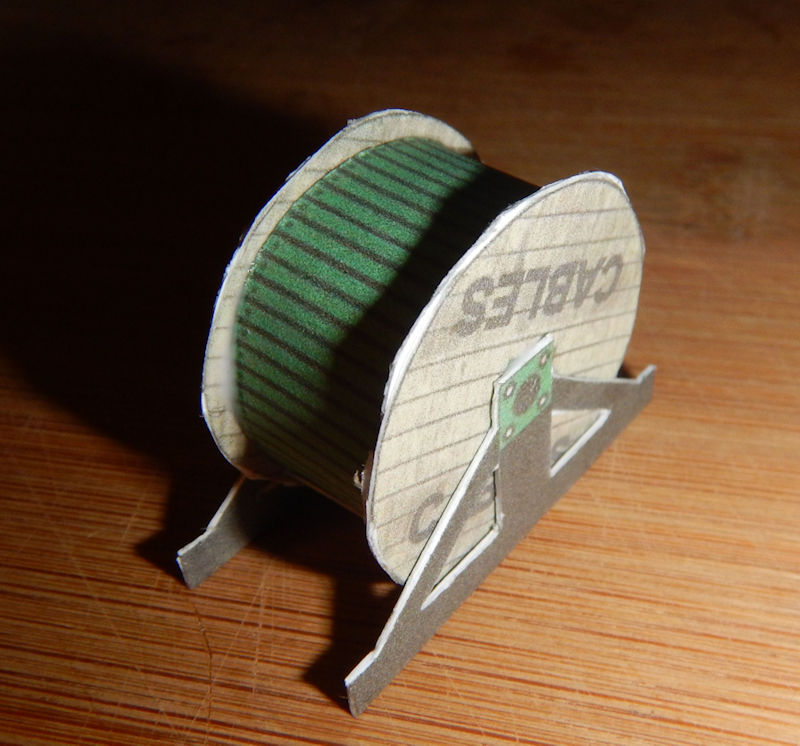 N Scale Model Train Set Railroad Cable Drums.