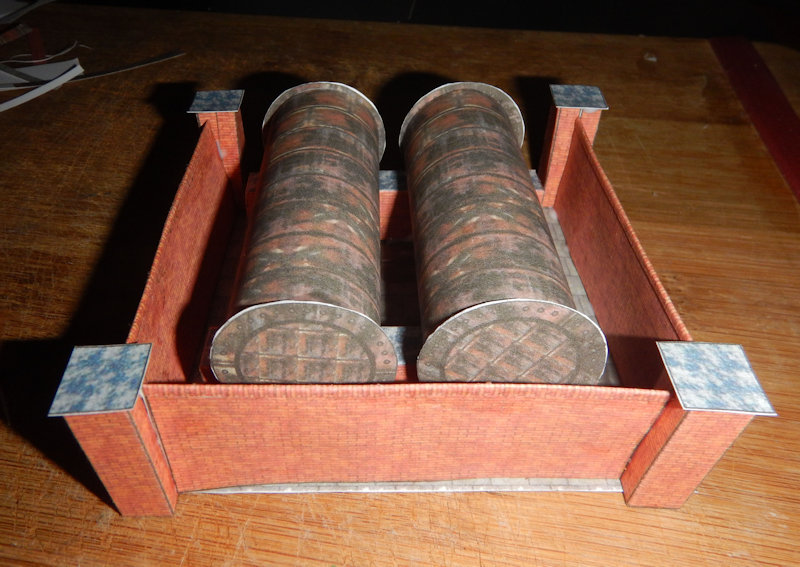 Printable Diesel Storage Tanks for N Scale model train set.