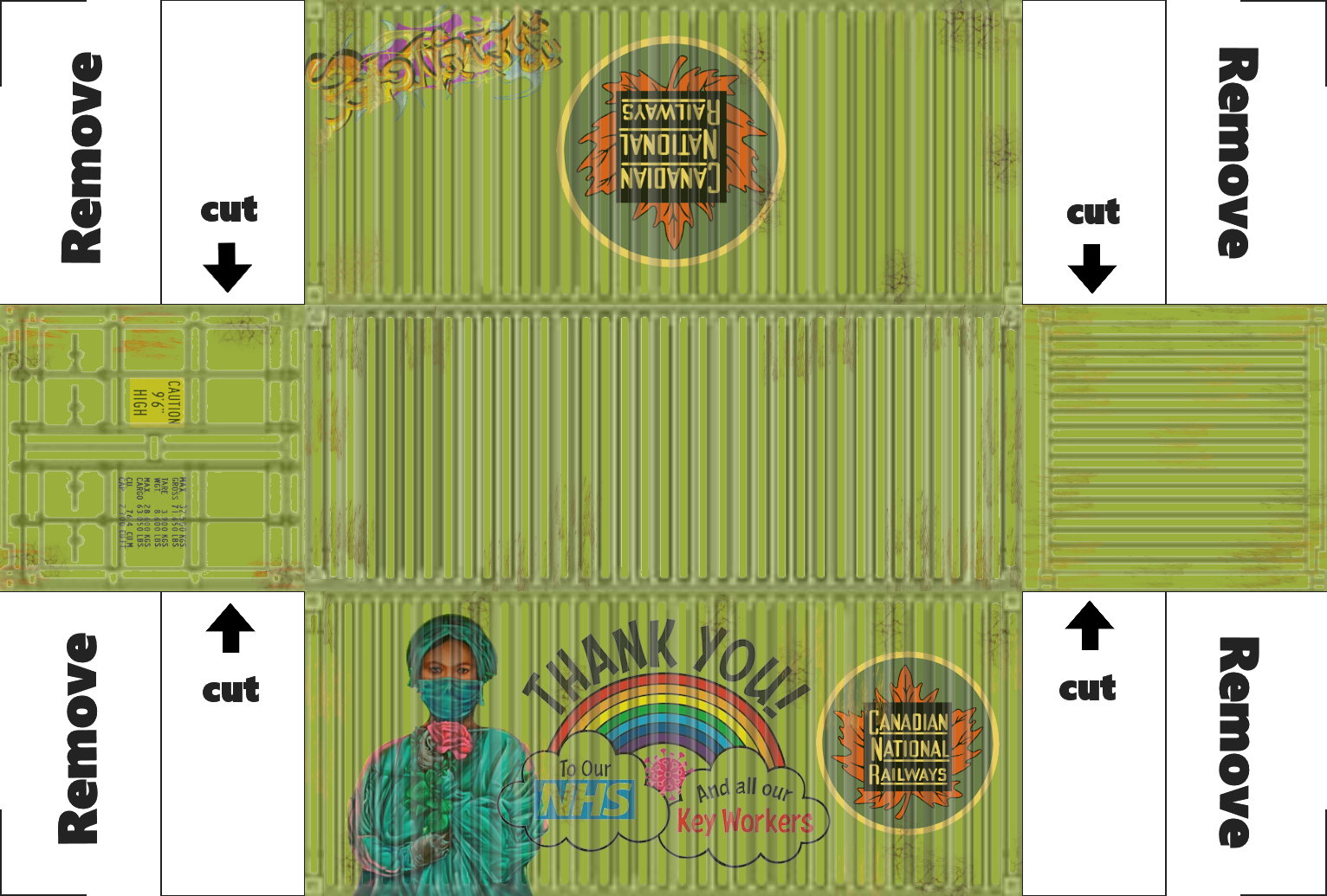 Free 3D Printable 20ft Shipping Containers O Scale.