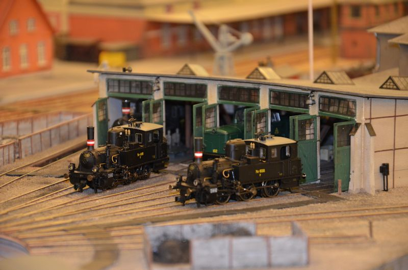 Model jernbaneklubben Model railway club HO Aalborg Denmark.