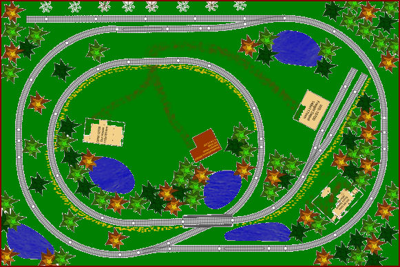 HO Scale 6x4 Model Train Set layouts for Model Railroaders.