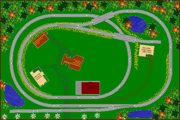 HO Scale 6x4 Model Train Set layouts for Model Railroaders.