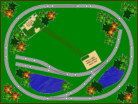 HO Scale 4x3 Model Train Set layouts for Model Railroaders.